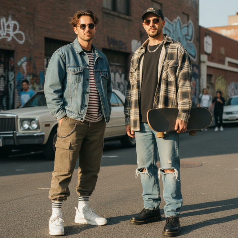 90s style men outfits for retro fashion - Terra Homme